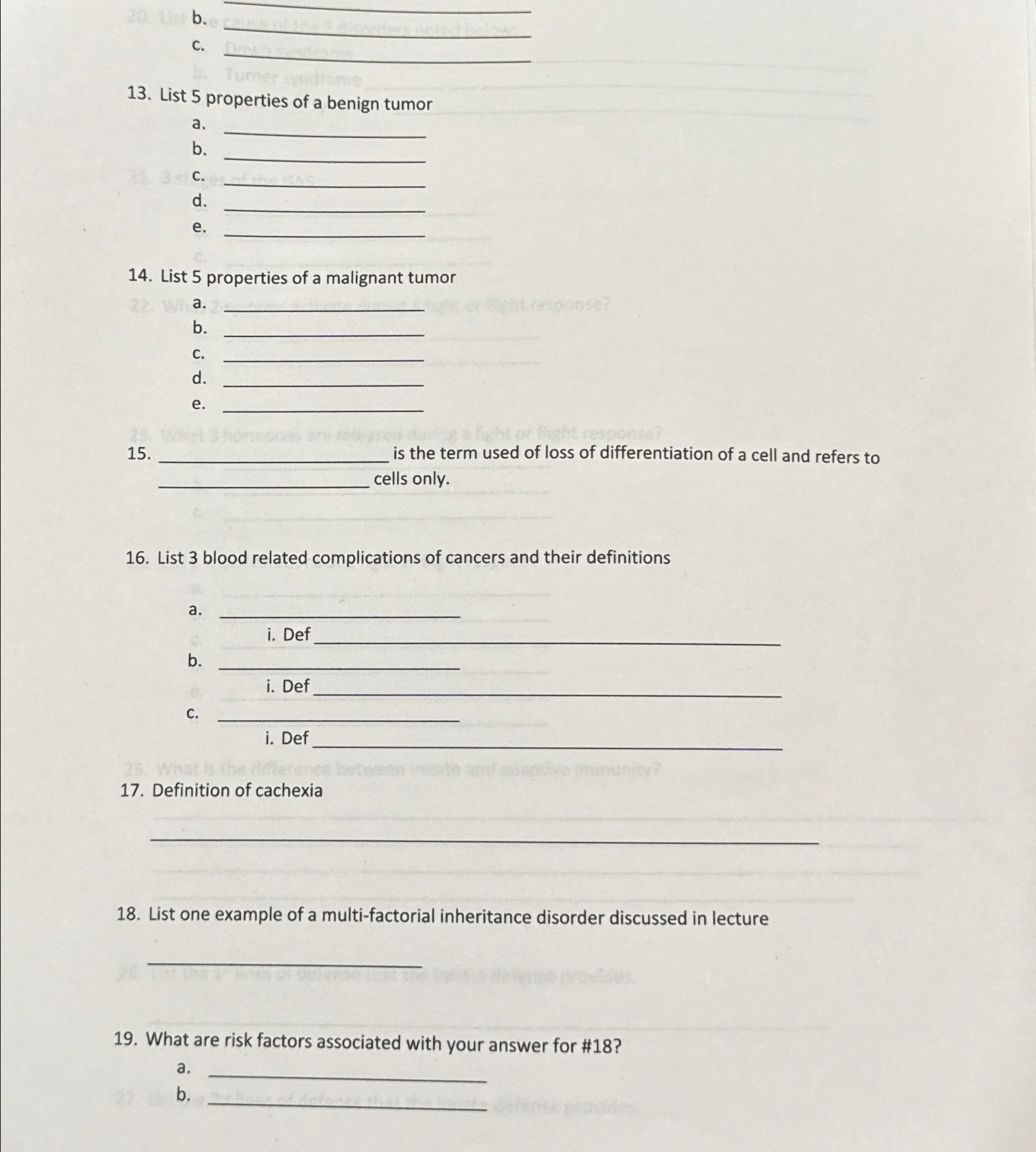 Solved Week 2 ﻿Knowledge Check - ﻿PathophysiologyWhat is the | Chegg.com