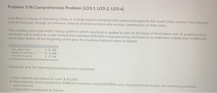 Solved Problem 3-16 Comprehensive Problem (LO3-1, LO3-2, | Chegg.com