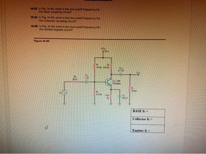 Solved 14.29 Draw the ideal Bode plot for Fig. 14-38 with a | Chegg.com