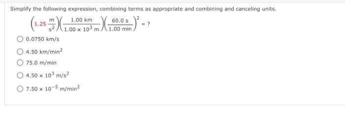 Solved Simplify the following expression, combining terms as | Chegg.com