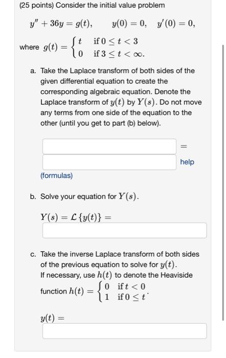 Solved (25 points) Consider the initial value problem | Chegg.com