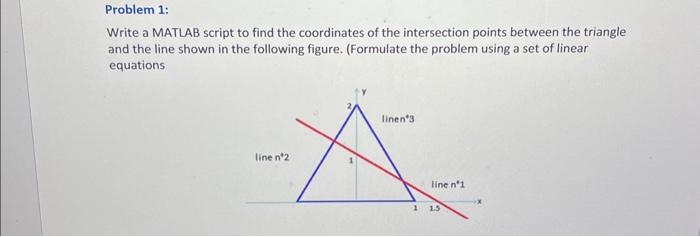 Solved Write a MATLAB script to find the coordinates of the | Chegg.com