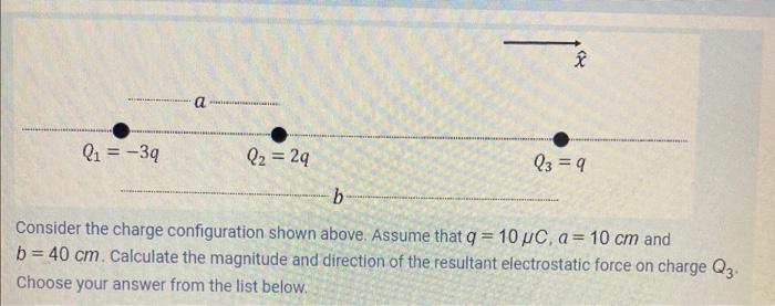 Solved Consider the charge configuration shown above. Assume | Chegg.com