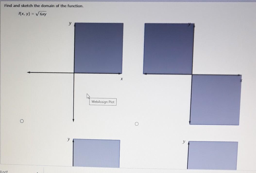 Solved Find and sketch the domain of the function. Mx, y) = | Chegg.com