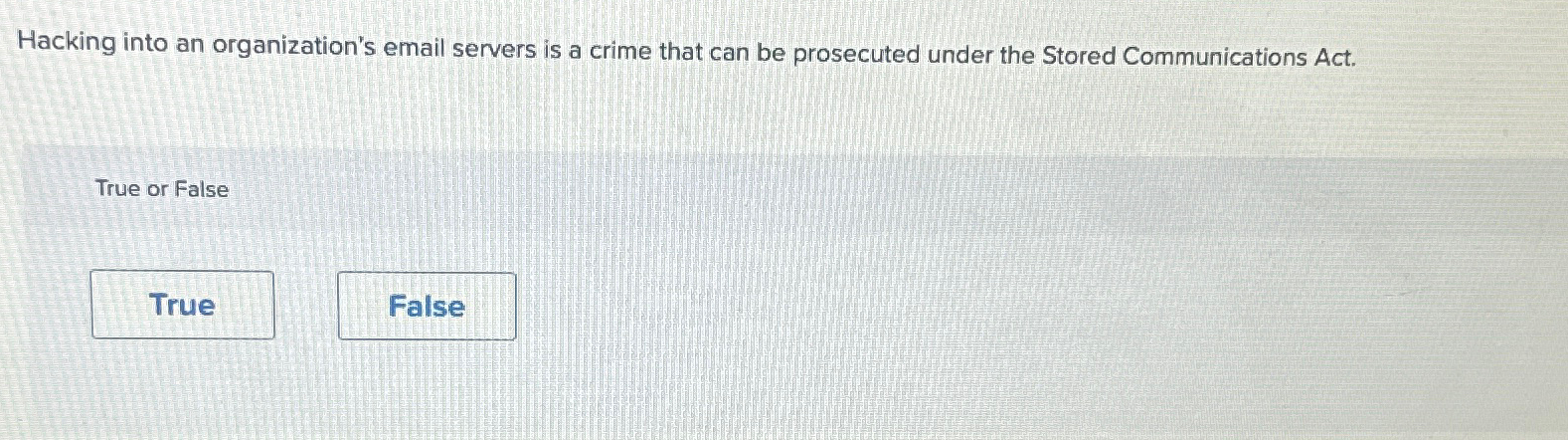 Solved Hacking into an organization's email servers is a | Chegg.com