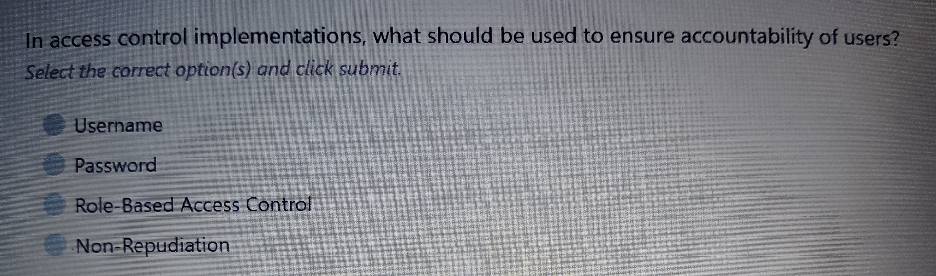 Solved In access control implementations, what should be | Chegg.com