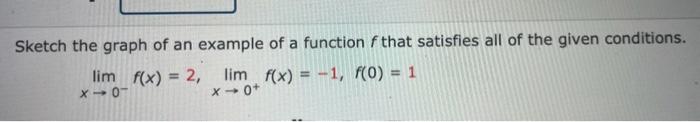 Solved Sketch the graph of an example of a function f that | Chegg.com