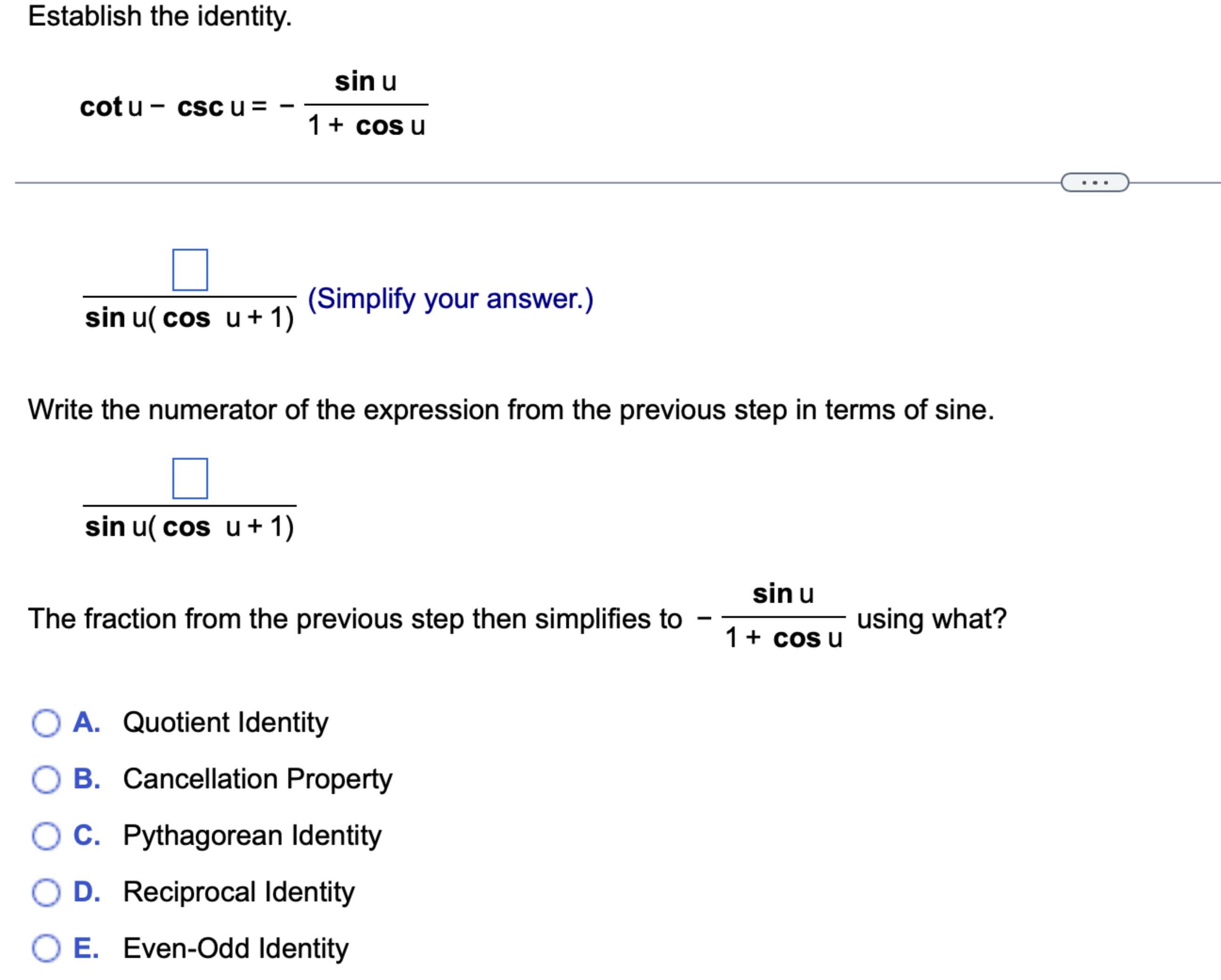 Solved Establish the | Chegg.com