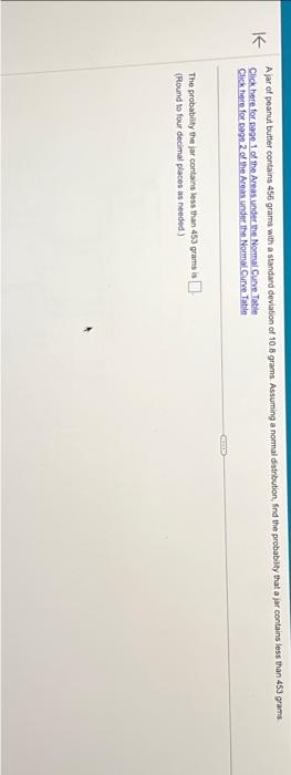 A jar of peanut butter contains 456 grams with a | Chegg.com