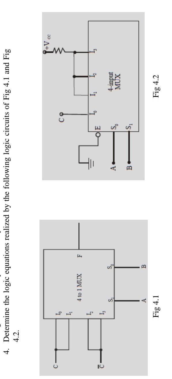 Solved 4. Determine the logic equations realized by the | Chegg.com