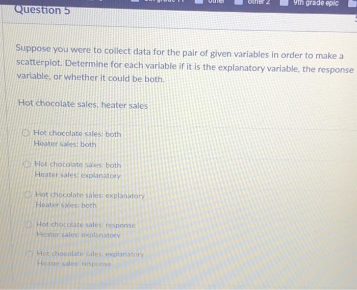 Solved Suppose you were to collect data for the pair of | Chegg.com