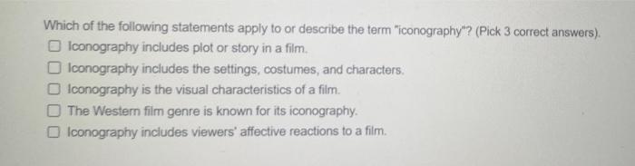 Which of the following statements apply to or | Chegg.com