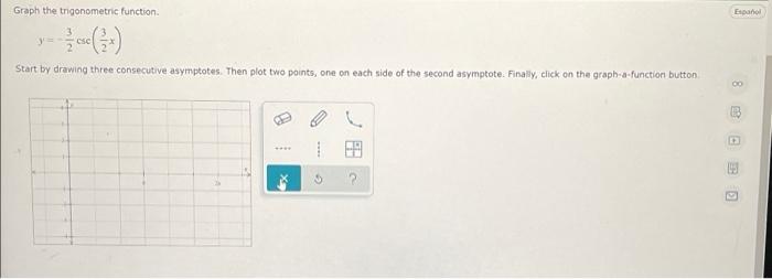 Solved Graph the trigonometric function Escolha En Start by | Chegg.com