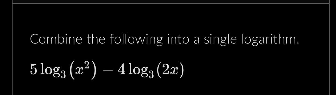 Solved Combine the following into a single | Chegg.com