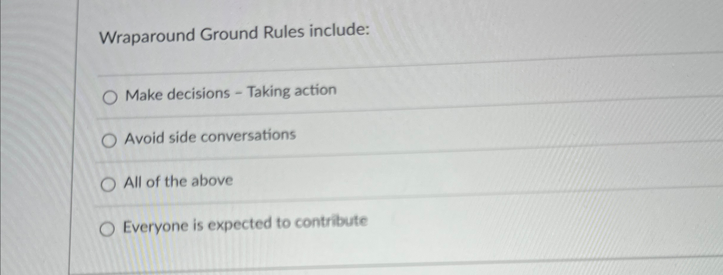 Solved Wraparound Ground Rules include:Make decisions - | Chegg.com