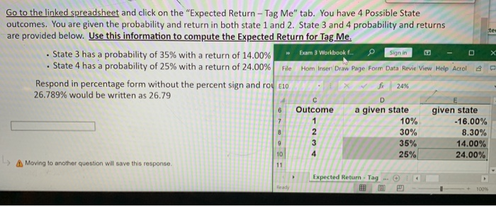 Solved te: х Go to the linked spreadsheet and click on the | Chegg.com