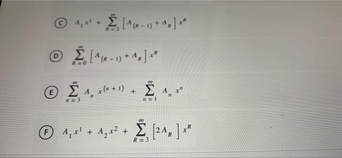 Solved Given the power series expression Σ + 1. Force the | Chegg.com