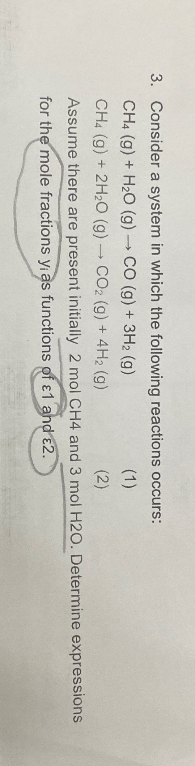 Solved Consider a system in which the following reactions | Chegg.com