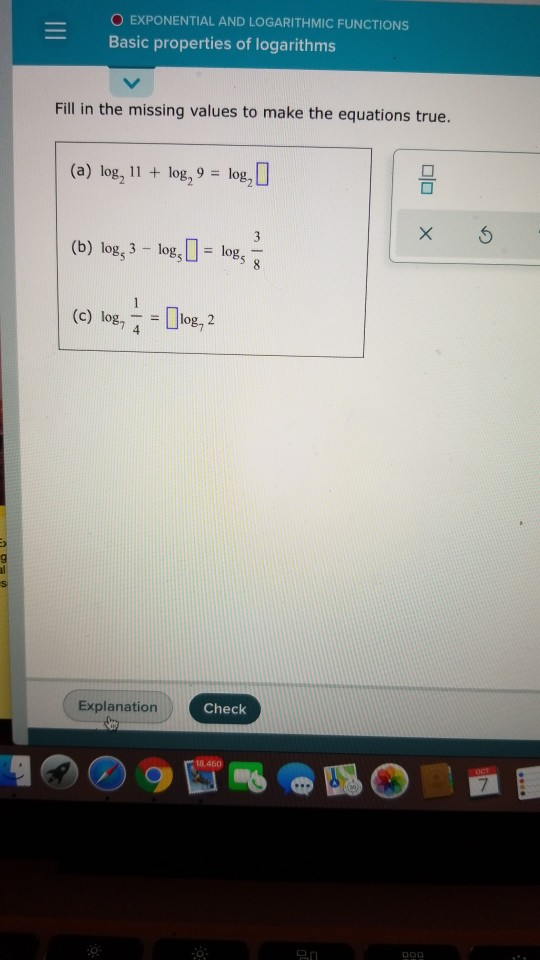 Solved O EXPONENTIAL AND LOGARITHMIC FUNCTIONS Basic | Chegg.com