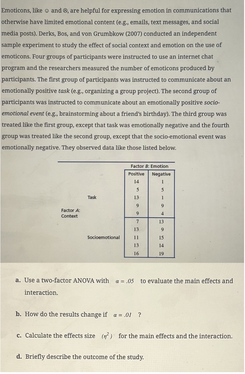 Solved Emoticons, like ) ﻿and , ﻿are helpful for expressing | Chegg.com