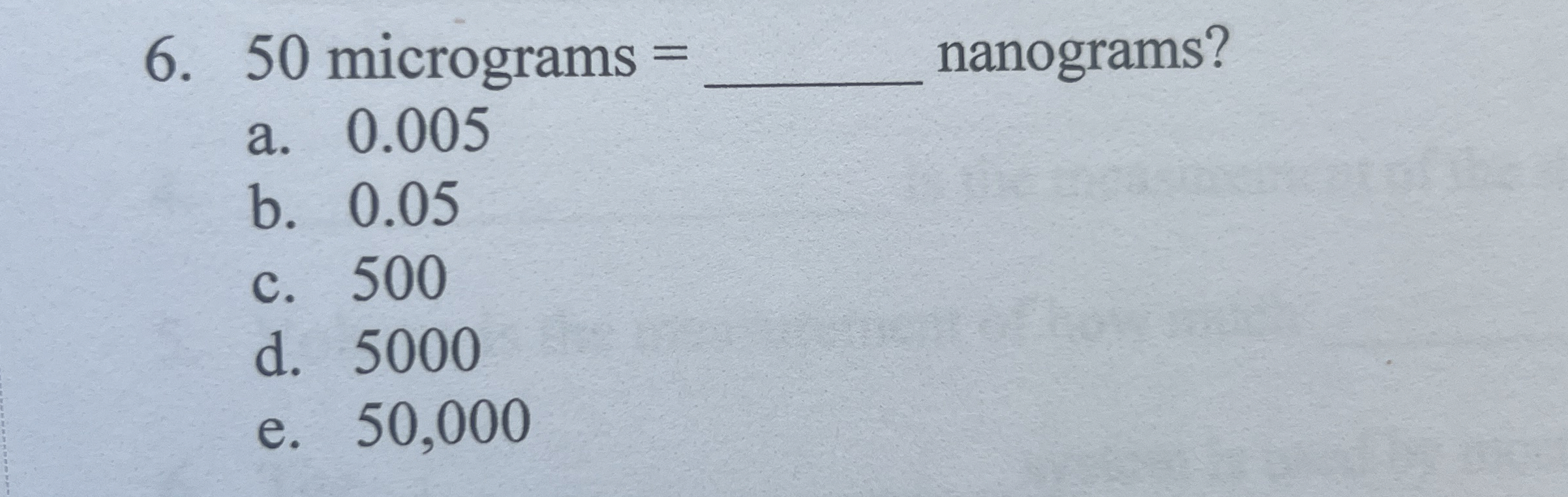 Solved 50 ﻿micrograms | Chegg.com