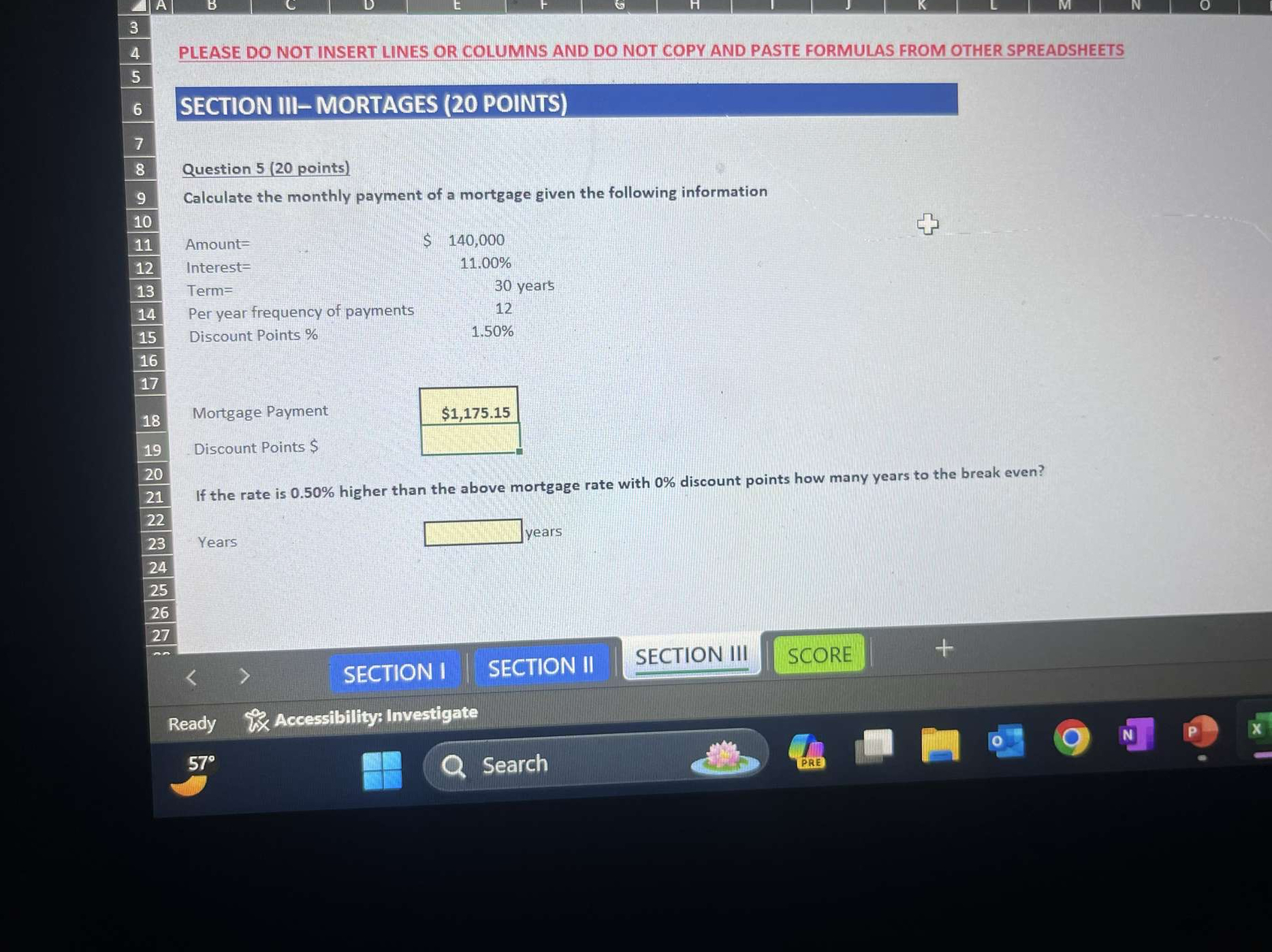 Solved PLEASE DO NOT INSERT LINES OR COLUMNS AND DO NOT COPY | Chegg.com