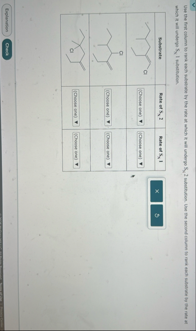 Solved Use the first column to rank each substrate by the | Chegg.com