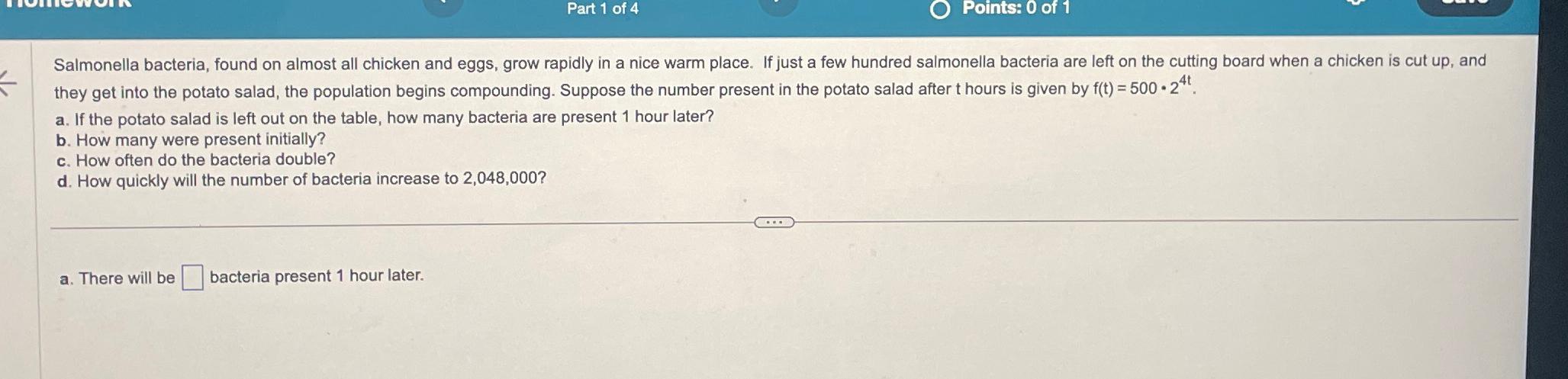 Solved Part 1 ﻿of 4Points: 0 ﻿of 1they get into the potato | Chegg.com