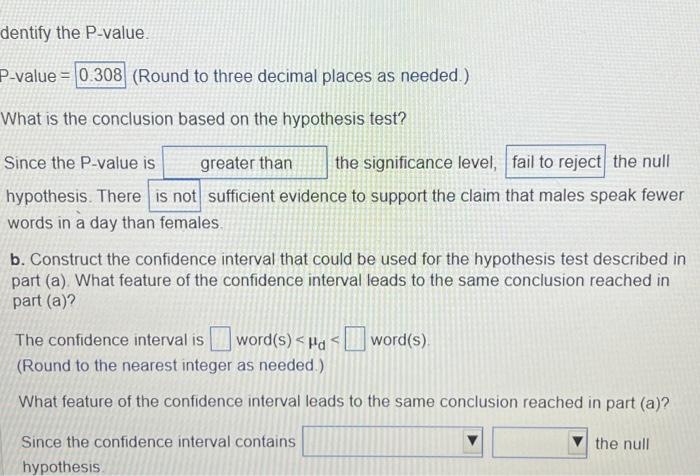 Solved Listed below are the numbers of words spoken in a day | Chegg.com