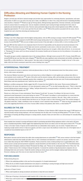 Solved Difficulties Attracting and Retaining Human Capital | Chegg.com