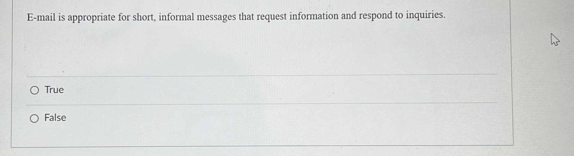 Solved E-mail is appropriate for short, informal messages | Chegg.com
