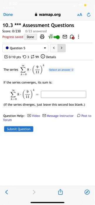 Solved Done wamap.org AAC 10.3 *** Assessment Questions | Chegg.com