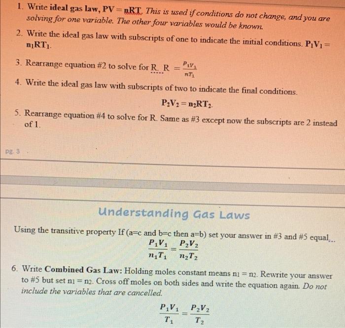 I. - Using the PhET simulation 1. Open Gas Properties | Chegg.com