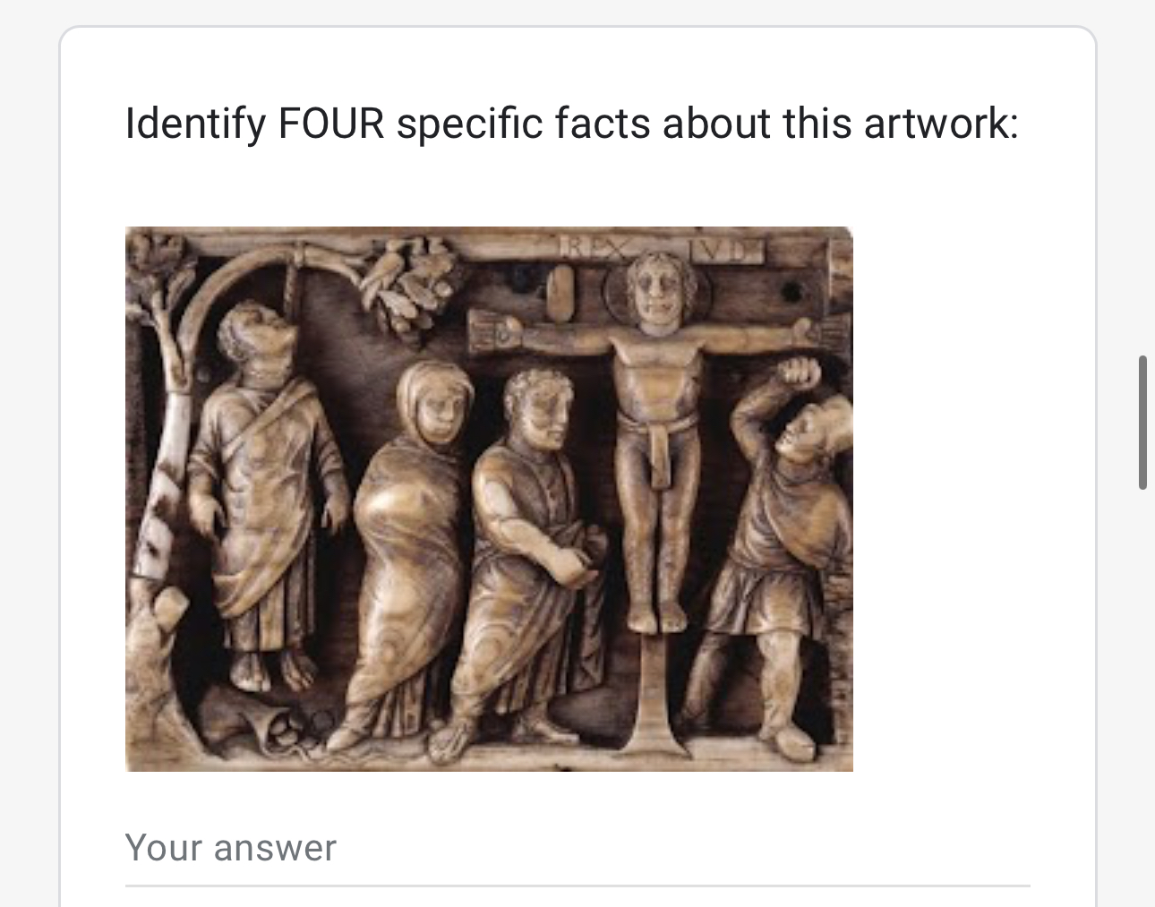 Solved Identify FOUR specific facts about this artwork:Your | Chegg.com