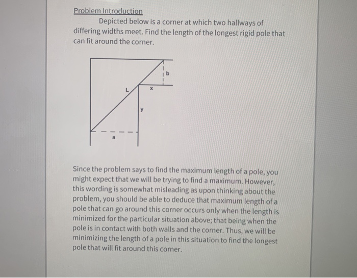 Solved Problem Introduction Depicted below is a corner at | Chegg.com