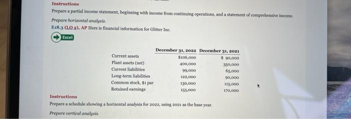 Solved Instructions Prepare a partial income statement, | Chegg.com