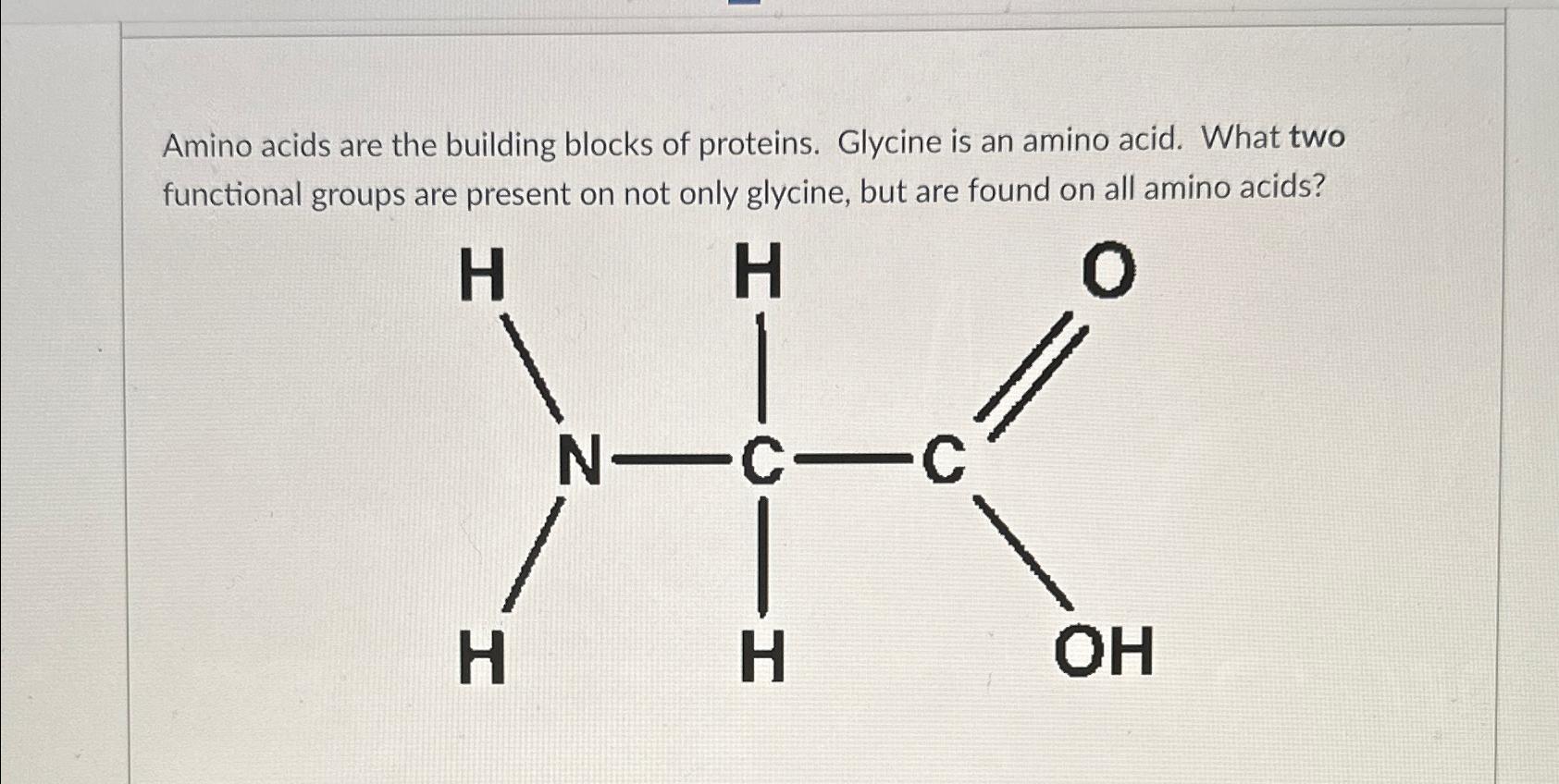 Solved Amino acids are the building blocks of proteins. | Chegg.com