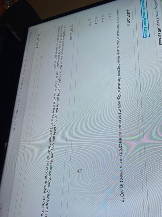 Solved maining Time: 1 hour, 40 seconds. question Completion | Chegg.com Solved maining Time: 1 hour, 40 seconds. question Completion | Chegg.com