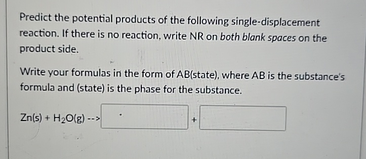 Solved Predict the potential products of the following | Chegg.com