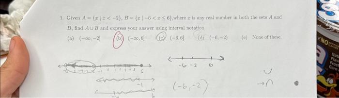 Solved given A= {x|x