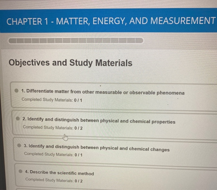 Solved CHAPTER 1 - MATTER, ENERGY, AND MEASUREMENT | Chegg.com