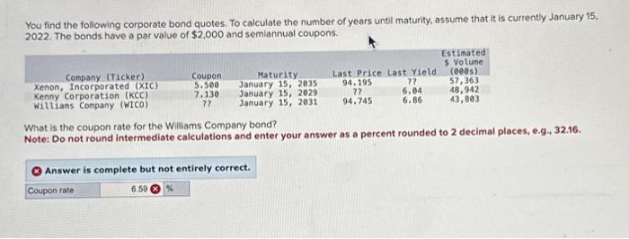 Solved You find the following corporate bond quotes. To | Chegg.com