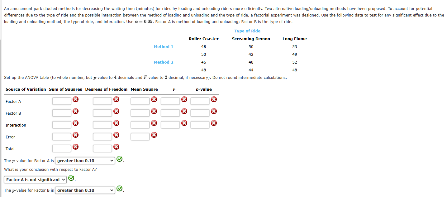 Solved loading and unloading method, the type of ride, and | Chegg.com