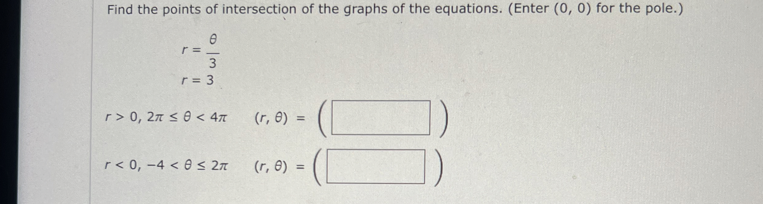 Solved Find the points of intersection of the graphs of the | Chegg.com