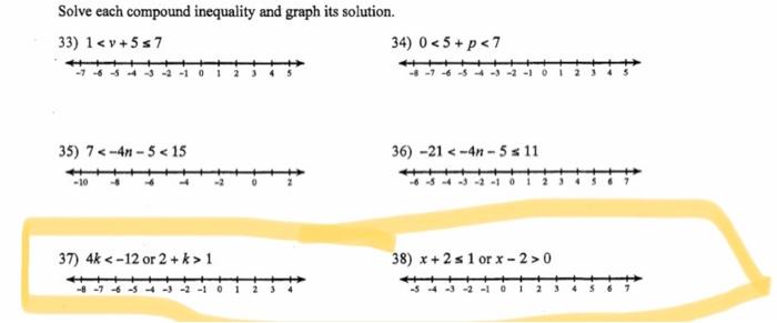 Solved Solve each compound inequality and graph its | Chegg.com