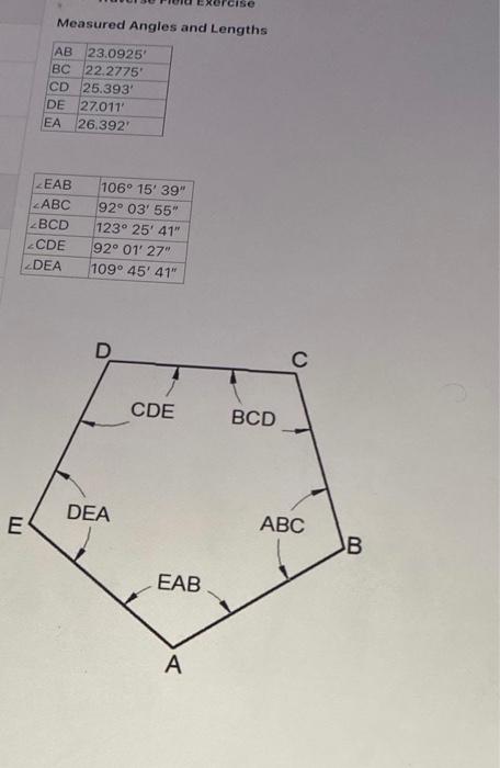 Solved teach me how to get the adjusted angles from these | Chegg.com