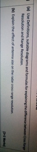 Solved (a) Use Definitions, suitable diagrams and formulas | Chegg.com