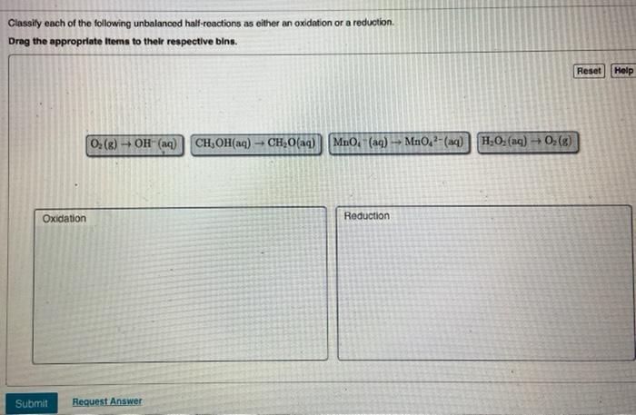 Solved classify each of the following unbalance half | Chegg.com