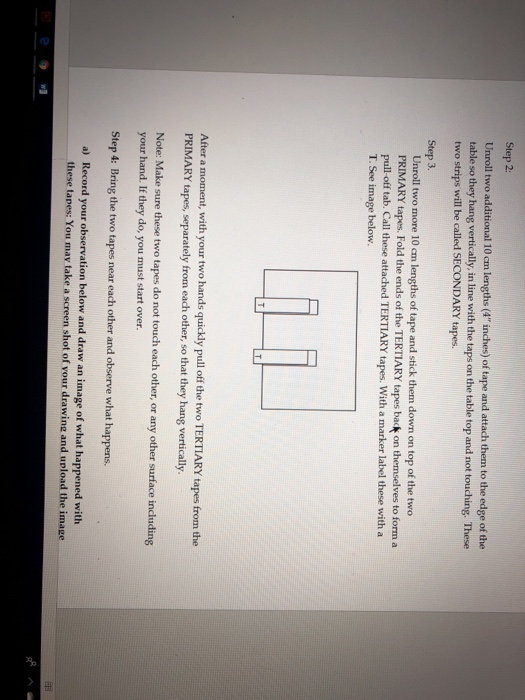 LAB 2 Static Electricity - Magic Tapes 2M - Protected | Chegg.com