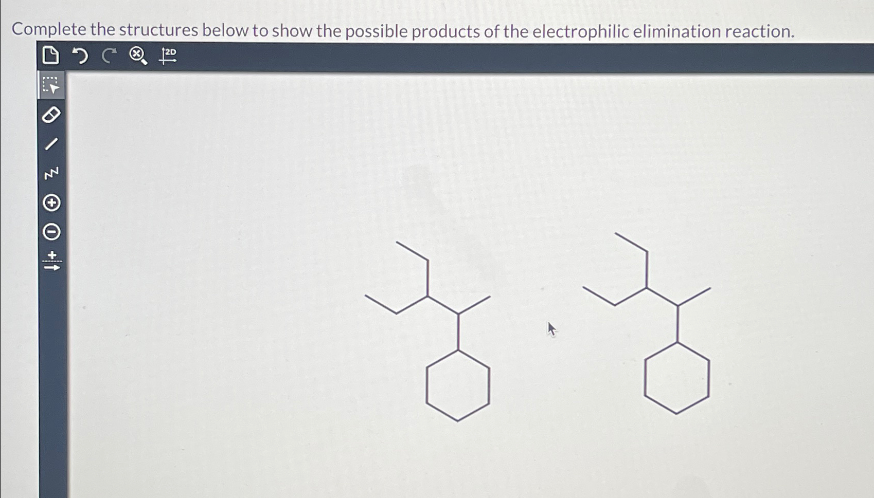 Complete the structures below to show the possible | Chegg.com